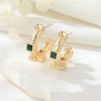 China Wholesale 14K Gold Plated Earrings Large Hoop Fashion Earrings Hypoallergenicity Women's Ear Stud DIY Earring Accessories for sale