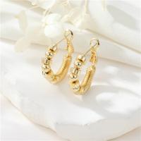 China Wholesale 14K Gold Plated Earrings Large Hoop Fashion Earrings Hypoallergenicity Women's Ear Stud DIY Earring Accessories for sale