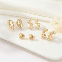 China New 925 Silver Needle Earrings Accessories Irregular Earrings Gold-Plated Earrings Studs DIY With Hanging Ear Pin for sale