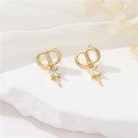 China Multi Colors Inlaid Zircon CD Hoop Earring for Women S925 Silver Needle  Highend Fivepointed Star Eyes Zircon Earrings for sale