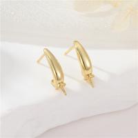 China Wholesale 14K Gold Plated Round Zircon Stud Earring Fashion Pearl for Women 925 Silver Needles Earrings DIY Jewelry Accessories for sale
