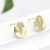 China Wholesale Diy Earring Accessories Fashion Hypoallergenic 925 Silver Needle Disc Earrings Glossy Women's Earrings for sale