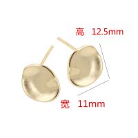 China Wholesale Diy Earring Accessories Fashion Hypoallergenic 925 Silver Needle Disc Earrings Glossy Women's Earrings for sale