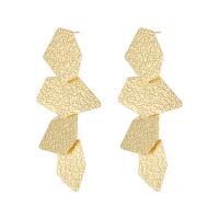 China New Hot Selling Luxury 14K Gold Plated Jewelry Dangle Design Geometric 925 Silver Needle Stud Earrings for Women Girls for sale