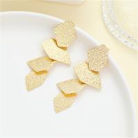 China New Hot Selling Luxury 14K Gold Plated Jewelry Dangle Design Geometric 925 Silver Needle Stud Earrings for Women Girls for sale