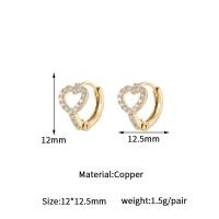 China 14K Gold Factory Wholesale Love Star Ear Buckle New Earrings Female Temperament Simple Small Earrings for sale