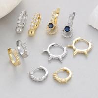 China Wholesale 14k Gold Plated Willow Nail Ear Buckle Zircon Earrings Simple Light Luxury Niche Design Bow Jewelry Hoop Earring for sale