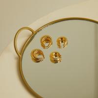 China New Style 14K Gold Plated Croissant Shape Stainless Steel Hoop Earrings for sale