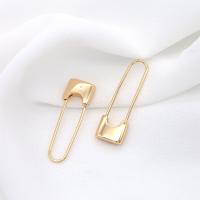 China Factory Wholesale 14K Gold Plated Brass Hoop Huggie Earrings Fashion Women's Jewelry Earring for sale