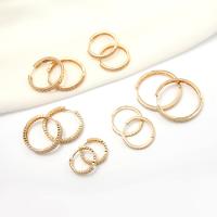 China Factory Wholesale Fashion Female Round Multi Sizes Large Circle Earrings Inlaid With Zircon Hoop Earring for sale