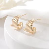 China Wholesale Fashion Brass 14K Gold S925 Silver Needle Earrings Butterfly Irregular Earrings Square Earrings for sale