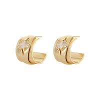 China Hot Sale High End Womens Nickle Free Gold Coated Hoop Earrings Gold Plated Jewelry for sale