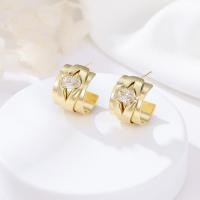 China Hot Sale High End Womens Nickle Free Gold Coated Hoop Earrings Gold Plated Jewelry for sale
