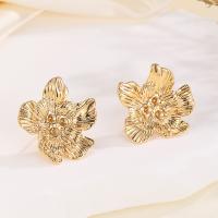 China Fashion Brass Gold Plated Earring Round Mosquito Coil Flower Pearl Inlaid Zircon Studs DIY Geometric Women's Jewelry Earrings for sale