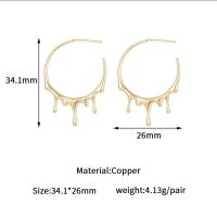 China Hot Selling 14K Gold Geometric Irregular Studs Sea Shells Chain Tassel Earrings Fashion Jewelry Gifts for sale