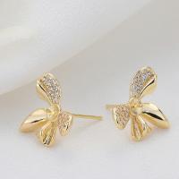 China Wholesale 14K Gold Plated Can Match Pearls Butterfly Shape  Stud Earrings for sale