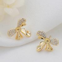 China Wholesale 14K Gold Plated Can Match Pearls Butterfly Shape  Stud Earrings for sale