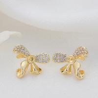 China Wholesale 14K Gold Plated Can Match Pearls Butterfly Shape  Stud Earrings for sale