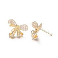 China Wholesale 14K Gold Plated Can Match Pearls Butterfly Shape  Stud Earrings for sale