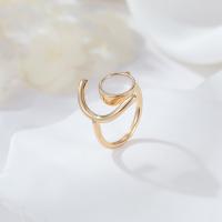 China Wholesale Engagement Wedding Korean Style Simple Finger Adjustable Shell Open Women Rings for Ladies Jewelry for sale