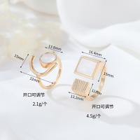 China Wholesale Engagement Wedding Korean Style Simple Finger Adjustable Shell Open Women Rings for Ladies Jewelry for sale