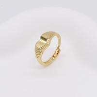 China Jiexing Trendy Finger Rings 14K Gold Plated Adjustable Rings Evil Eye Jewelry for sale