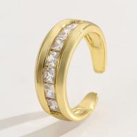 China Clear Emerald CZ 14K Gold Plated Adjustable Dubai Gold Star Finger Rings Jewelry Designs for Women Gift for sale