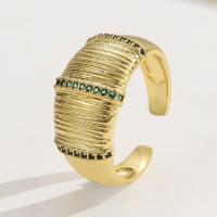 China Clear Emerald CZ 14K Gold Plated Adjustable Dubai Gold Star Finger Rings Jewelry Designs for Women Gift for sale