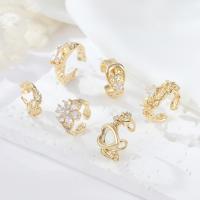 China Trending Engagement Ladies Flower Heart Shape Unique Adjustable Stacking Finger Rings for Women for sale