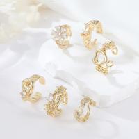 China Trending Engagement Ladies Flower Heart Shape Unique Adjustable Stacking Finger Rings for Women for sale