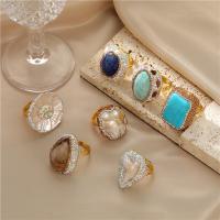 China Hot Sale New 14K Gold Plated Baroque Natural Pearl Ring Finger Ring Jewelry for Women for sale
