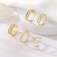 China Hot Sale New Simple Style 14K Gold Plated Round Love Adjustable Finger Ring Jewelry for Women for sale