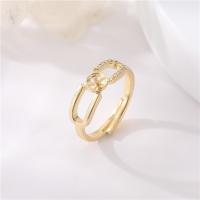 China Hot Sale New Simple Style 14K Gold Plated Round Love Adjustable Finger Ring Jewelry for Women for sale
