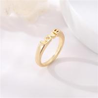 China Hot Sale New Simple Style 14K Gold Plated Round Love Adjustable Finger Ring Jewelry for Women for sale