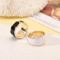 China Wholesale  Trendy 14K Gold Plated Adjustable Rings Enamel Chunky Rings Jewelry Women for sale