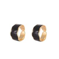 China Wholesale  Trendy 14K Gold Plated Adjustable Rings Enamel Chunky Rings Jewelry Women for sale