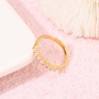China 14K Gold Plated Cubic Zirconia Fashion Evil Eye Ring Adjustable  for Women Jewelry for sale