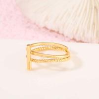 China Trendy Women Jewelry Customized 14K Gold Plated Rings Design for Women for sale