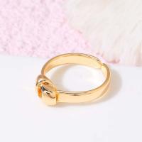 China Wholesale Trendy 14K Gold Plated Adjustable Rings Minimalist Jewelry for sale