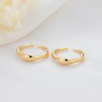 China Fashion Simple Design 14K Gold Plated Inlaid Zircon Multi Shape Closed Ring Adjustable Jewelry Ring for sale