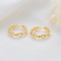 China Factory Wholesale 14K Gold Plated Heart Shape Open Adjustable Ring for sale