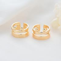 China Factory Wholesale 14K Gold Plated Heart Shape Open Adjustable Ring for sale