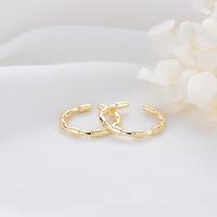 China Simple Design 14K Gold Plated Smile Face Heart Shape Open Adjustable Ring for sale
