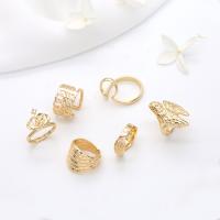 China Hot Selling 14K Gold Plated Multi Shape Open Crown Round Design Diy Jewelry Ring for sale