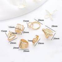 China Hot Selling 14K Gold Plated Multi Shape Open Crown Round Design Diy Jewelry Ring for sale