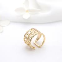 China Hot Selling 14K Gold Plated Multi Shape Open Crown Round Design Diy Jewelry Ring for sale