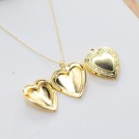 China Fashionable Charm Love Photo Box Pendant Couple Commemorative Gift Heart-Shaped Necklace Pendant Diy Jewelry Making Charms for sale