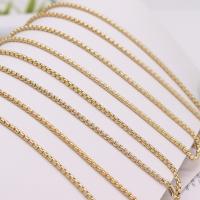 China DIY Fashion Wholesale Brass Necklace Simple Box Chain Hip Hop Personality Snake Bone Jewelry Accessories Chains for sale