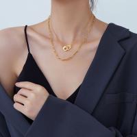China Factory Snake Bone Stainless Steel Chain Letter H Pendant Bow Necklace PVD Gold Plated Jewelry Necklace Tassel Design for Women for sale