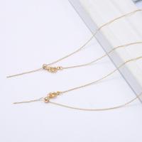 China Factory Wholesale Brass14k Gold Plated Initial Adjustable Necklace Bracelet for Diy Jewelry Making Accessories for sale